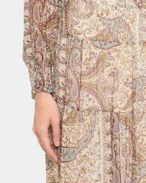 Ba&sh Cali Paisley Print Maxi Skirt - Bleu