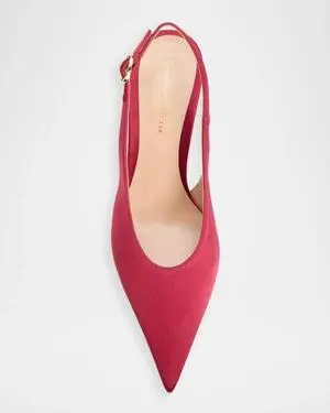 GIANVITO ROSSI 70mm Sofia Satin Slingback Pumps - Syra