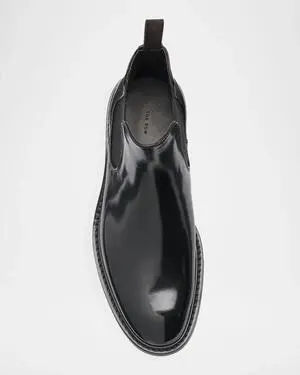 THE ROW Gable Leather Ankle Boots