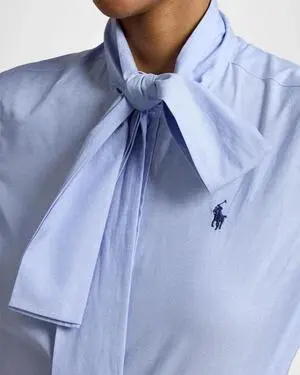Polo Ralph Lauren Slim-fit Cotton Tie-neck Shirt