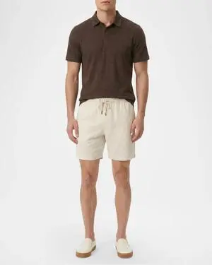 Onia Apos;s Stretch Linen Drawstring Shorts - Stone