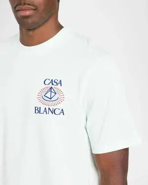 Casablanca Apos;s Celestial Pyramid Organic Cotton T-shirt - Blue