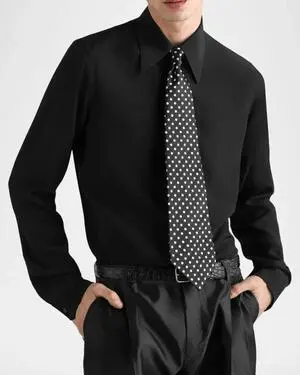 Dolce & Gabbana Silk Georgette Shirt - Nero
