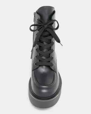 GIANVITO ROSSI Leather Lace-up Boots