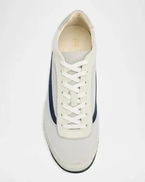 Brunello Cucinelli Apos;s Techno Textile And Nubuck Low-top Sneakers - White Multi