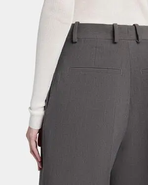 Bottega Veneta Tapered Wool Stretch Tricotine Trousers - Graphite