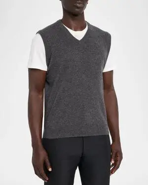 Neiman Marcus Apos;s Cashmere Jersey Knit Vest