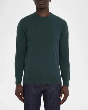 Neiman Marcus Apos;s Cashmere Crewneck Sweater - Black Fore
