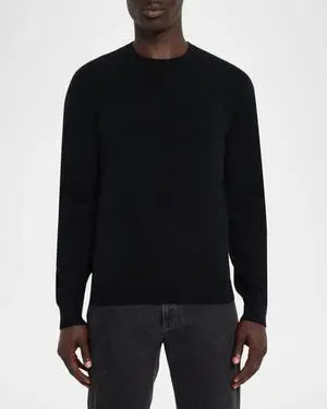 Neiman Marcus Apos;s Cashmere Crewneck Sweater - Black