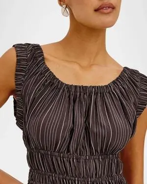 Rails Anastasia Striped A-line Maxi Dress