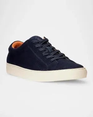 Polo Ralph Lauren Jermain Suede Low-top Sneakers - Hunter Nav
