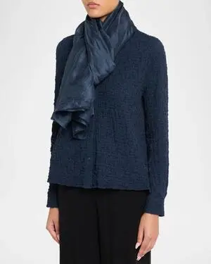 Eileen Fisher Crinkled Organic Silk Scarf - Martm