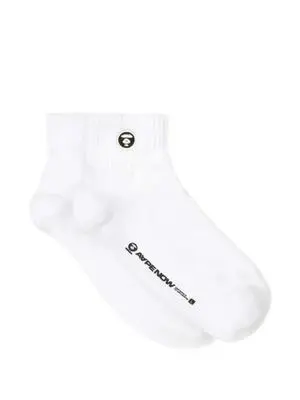 AAPE BY *A BATHING APE Aapenow Embroidered-logo Socks - Black