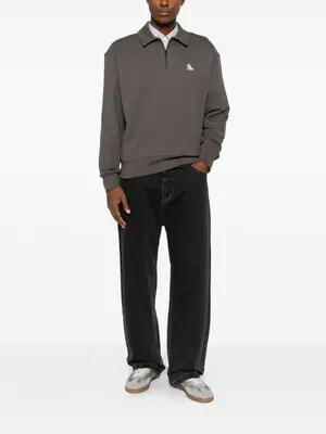 Maison Kitsuné Chillax Fox Cotton Sweatshirt - Grey