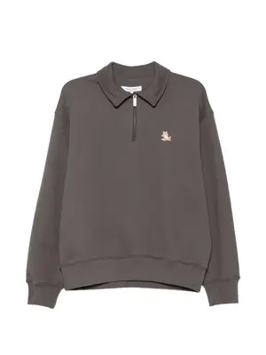 Maison Kitsuné Chillax Fox Cotton Sweatshirt - Grey