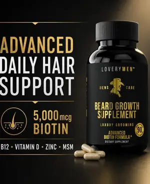 LOVERY Hair Boost Advanced Biotin 5000 Hair Growth Vitamin Supplement