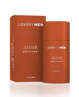 LOVERY Amber Aluminum Free Deodorant Stick 2.6oz 24 Hour Odor Control - Orange