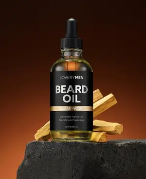 LOVERY Nourishing Cedarwood Scented Beard Oil 4oz Beard Grooming