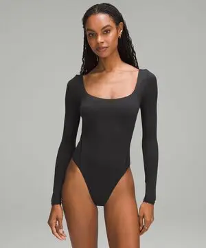 Lululemon Wundermost Ultra-soft Nulu Square-neck Long-sleeve Bodysuit