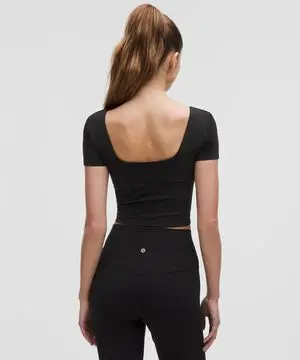 Lululemon Wunder Under Smoothcover Square-neck T-shirt