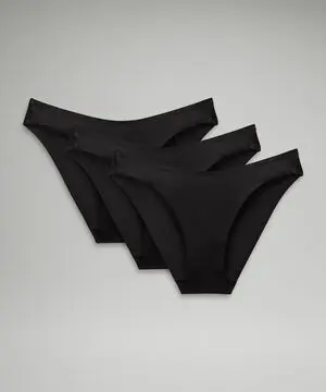 Lululemon Wundermost Ultra-soft Nulu Mid-rise Bikini Underwear - Black