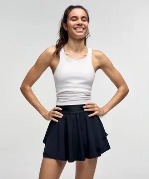 Lululemon Ebb To Street Cropped Racerback Tank Top - White