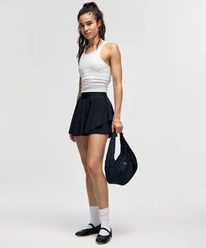 Lululemon Ebb To Street Cropped Racerback Tank Top - White