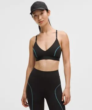 Lululemon Everlux Triangle Racerback Bra Light Support, B/c Cup - Black