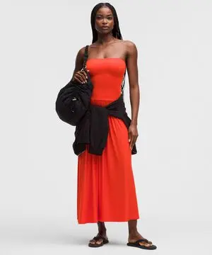 Lululemon 2-in-1 Maxi Dress - Cherry Ember