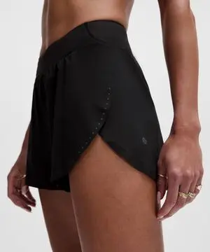 Lululemon Fast And Free High-rise Classic-fit Split Short 3 - Black