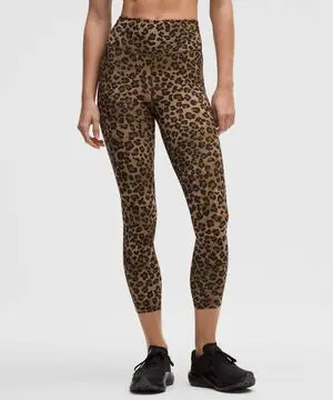 Lululemon Fast And Free High-rise Tight 25 - True Leopard Multi