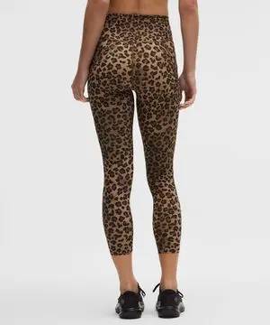 Lululemon Fast And Free High-rise Tight 25 - True Leopard Multi