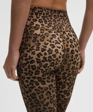 Lululemon Fast And Free High-rise Tight 25 - True Leopard Multi