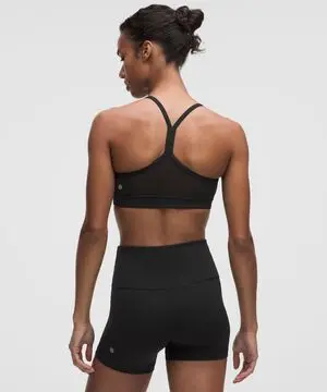 Lululemon Flow Y Mid-support Bra - Black