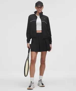 Lululemon Angled-pleat High-rise Tennis Skirt - Black