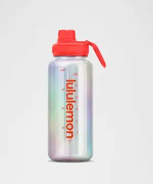 Lululemon Back To Life Clear Bottle 32oz - Cherry Ember