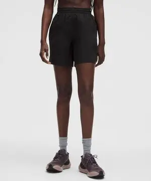 Lululemon Glyde Relaxed Mid-rise Hiking Short 7" Black