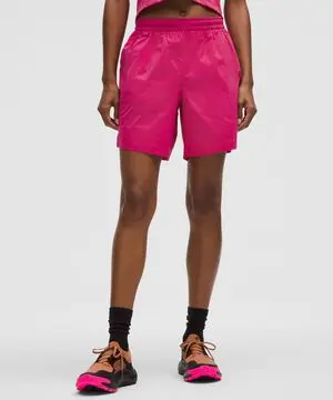 Lululemon Glyde Relaxed Mid-rise Hiking Short 7" Raspberry Coulis