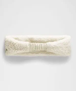 Lululemon Boucle Fleece Headband - Light Ivory
