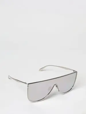 Alaïa Rounded Metal-frame Sunglasses With Coloured Lenses - Silver