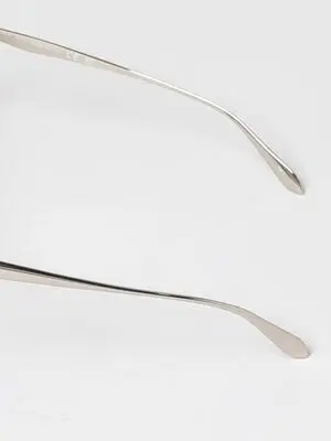 Alaïa Rounded Metal-frame Sunglasses With Coloured Lenses - Silver