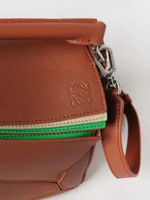 Loewe Puzzle Handbag In Smooth Calfskin With Embossed Logo