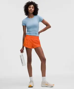 Lululemon Hotty Hot High-rise Lined Short 2.5" Orange Punch
