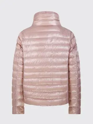 Herno Short Quilted Nylon Down Jacket With Funnel Neck
