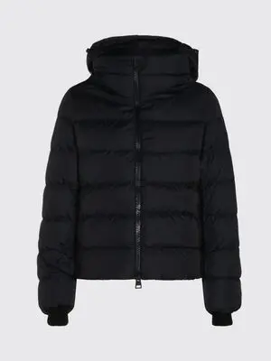 Herno Short Quilted Hooded Down Jacket In Technical Fabric - Black