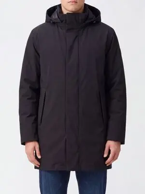 Herno Knee-length Polyester Parka With Hood And Down Padding - Black