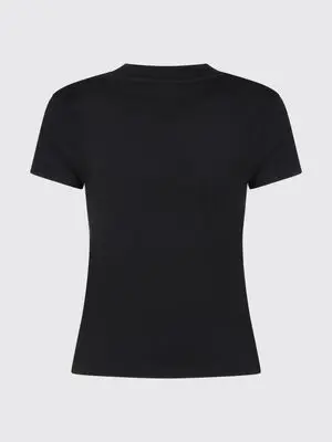 Carhartt Work In Progress Slim Fit Crewneck Cotton T-shirt With Contrast Logo - Black
