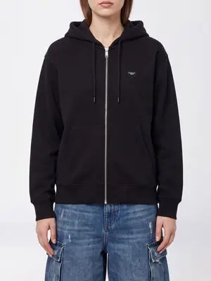 Carhartt Work In Progress Embroidered-logo Cotton-blend Zip-up Hoodie - Black
