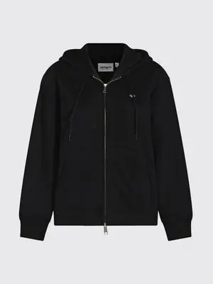 Carhartt Work In Progress Embroidered-logo Cotton-blend Zip-up Hoodie