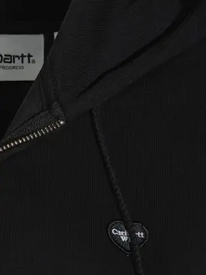 Carhartt Work In Progress Embroidered-logo Cotton-blend Zip-up Hoodie